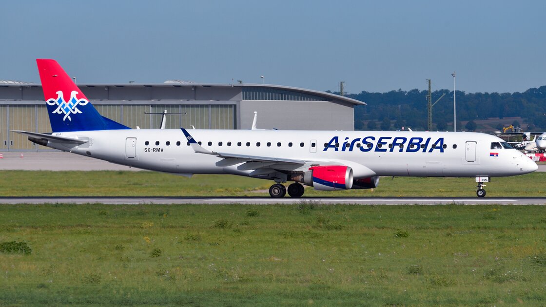 Flight JU 346 from BELGRAD - Stuttgart Airport