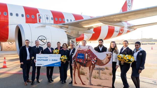 Mit Condor von Stuttgart nach Dubai - Flughafen Stuttgart